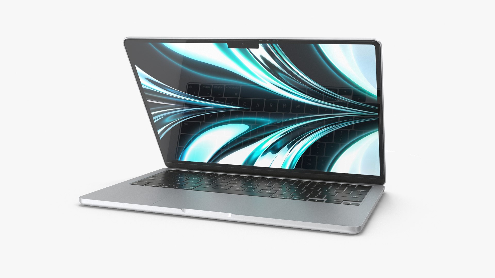 3D Silver MacBook Air M2 2022 Model - TurboSquid 2001570