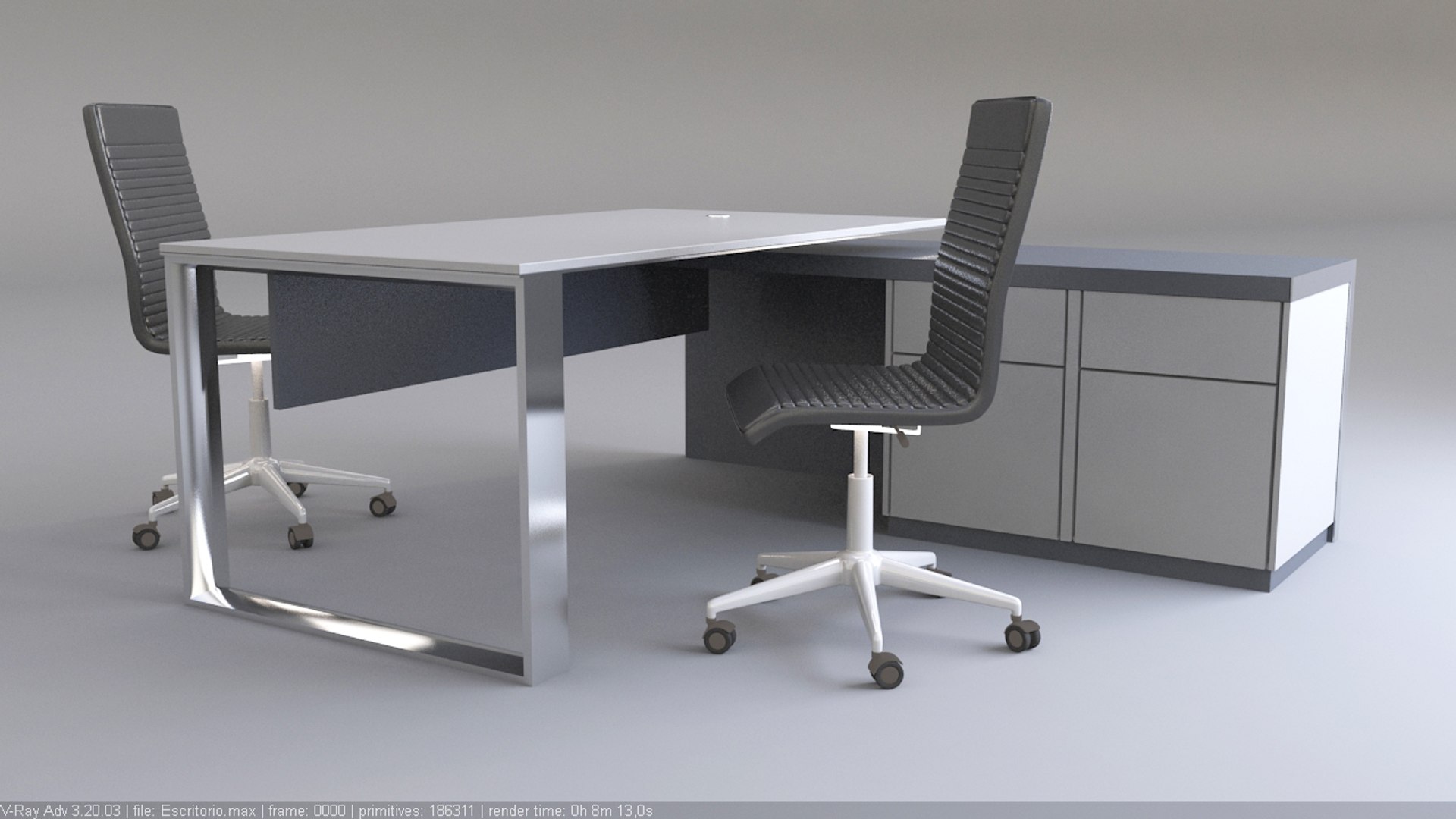 Office Desk 3D Model - TurboSquid 1346024