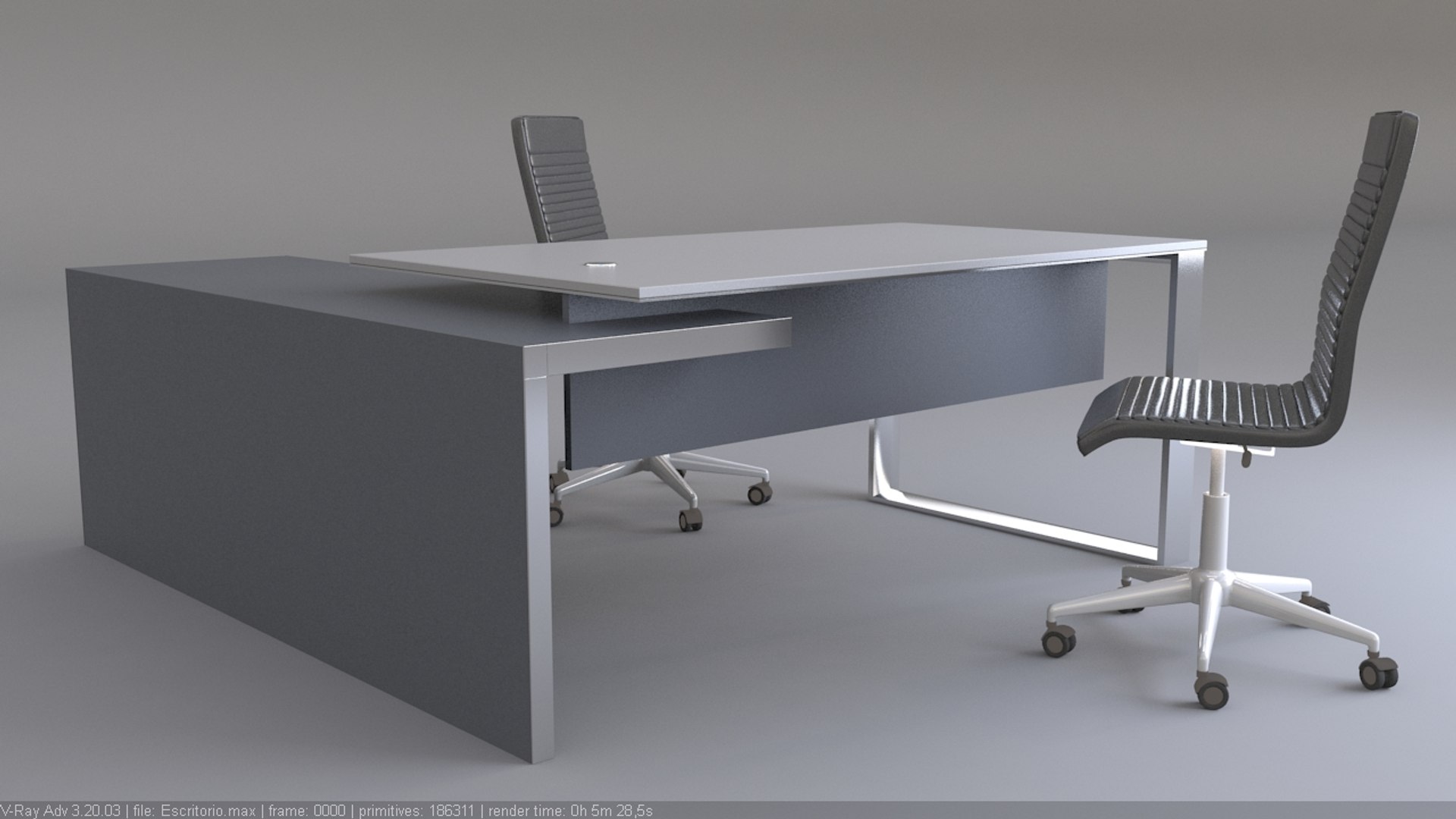Office Desk 3D Model - TurboSquid 1346024