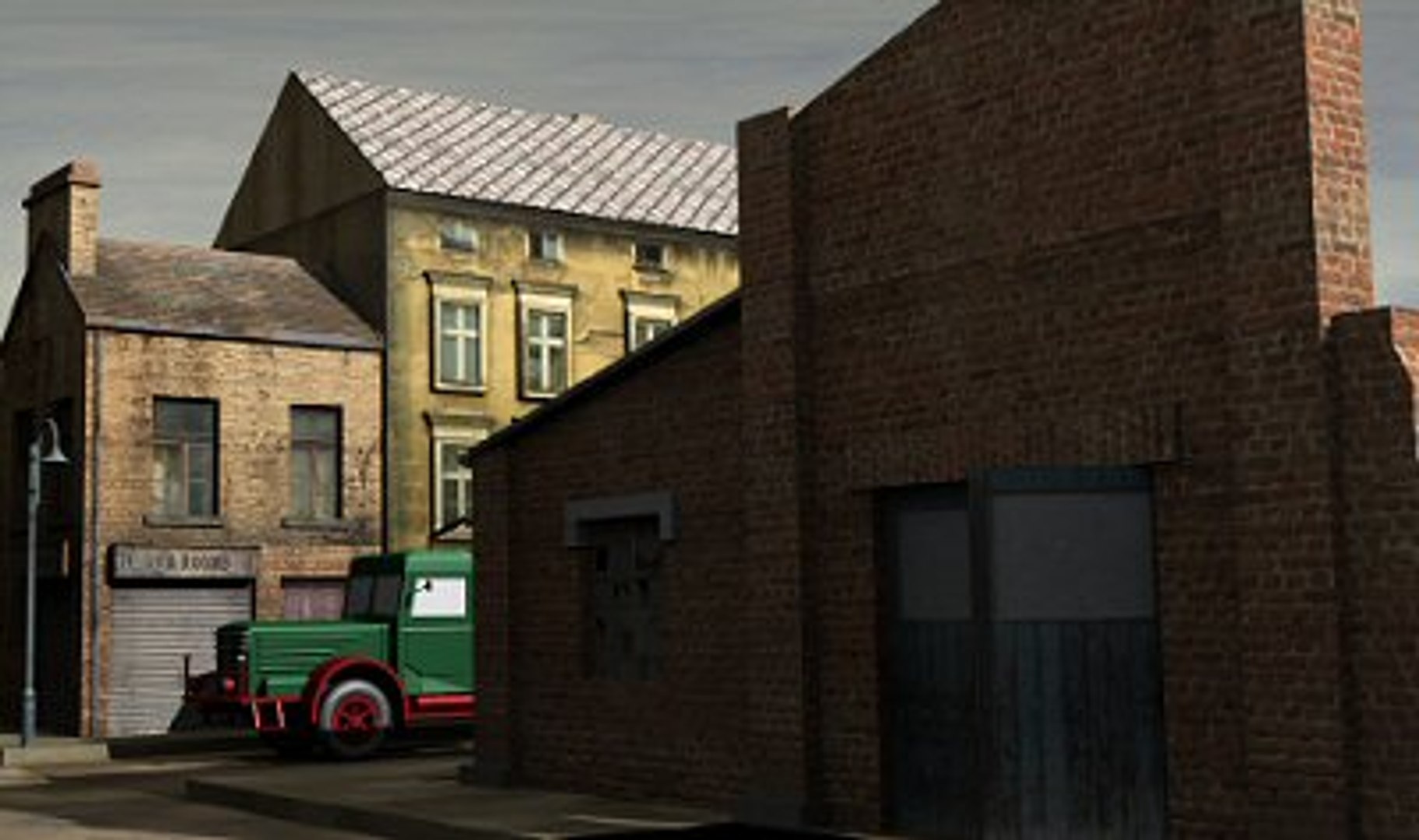 3d Model Derelict Garage