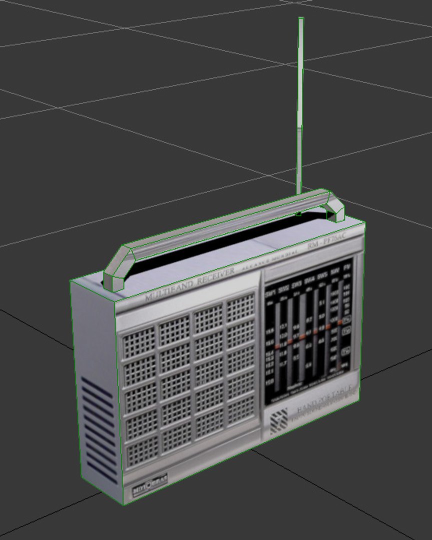 radio 3d model