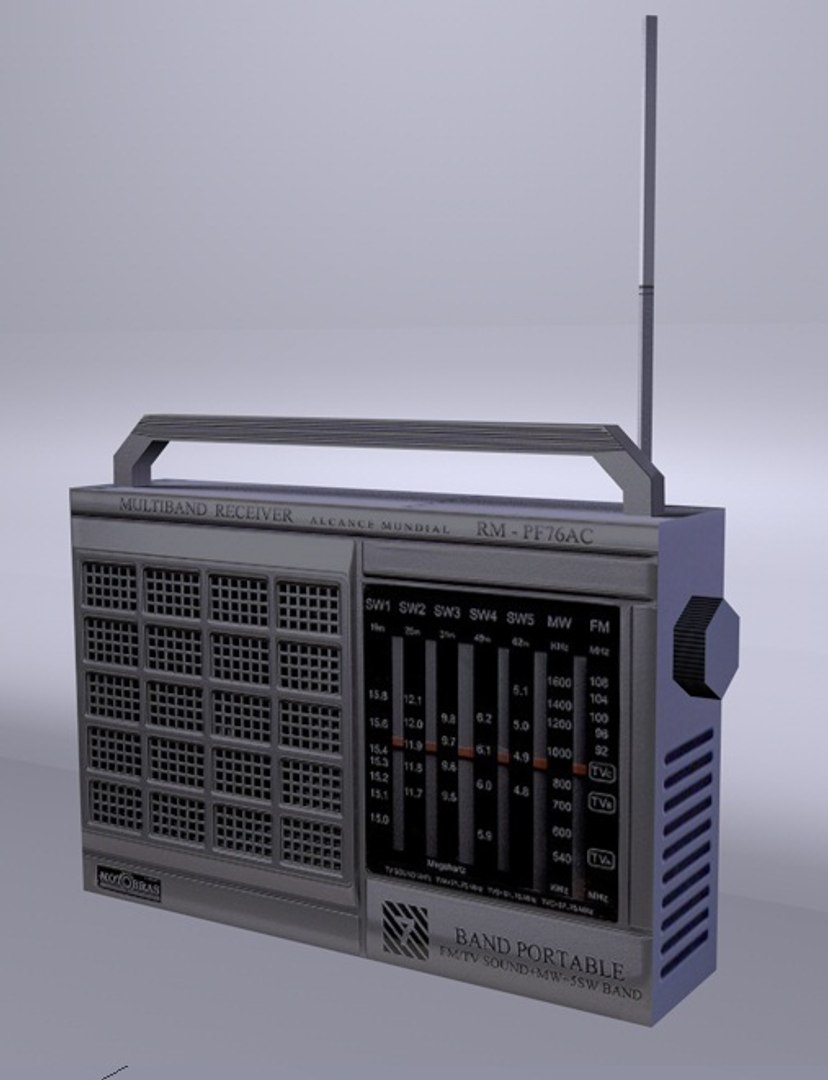 radio 3d model