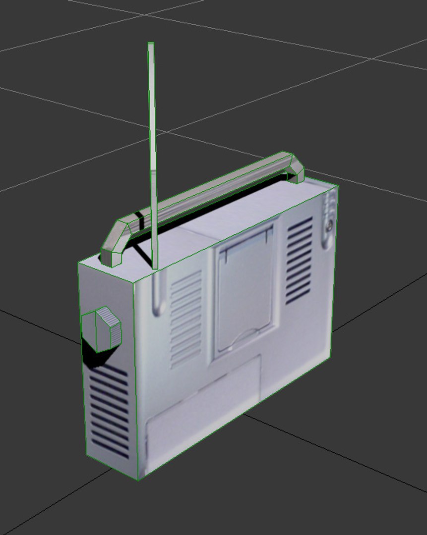 radio 3d model