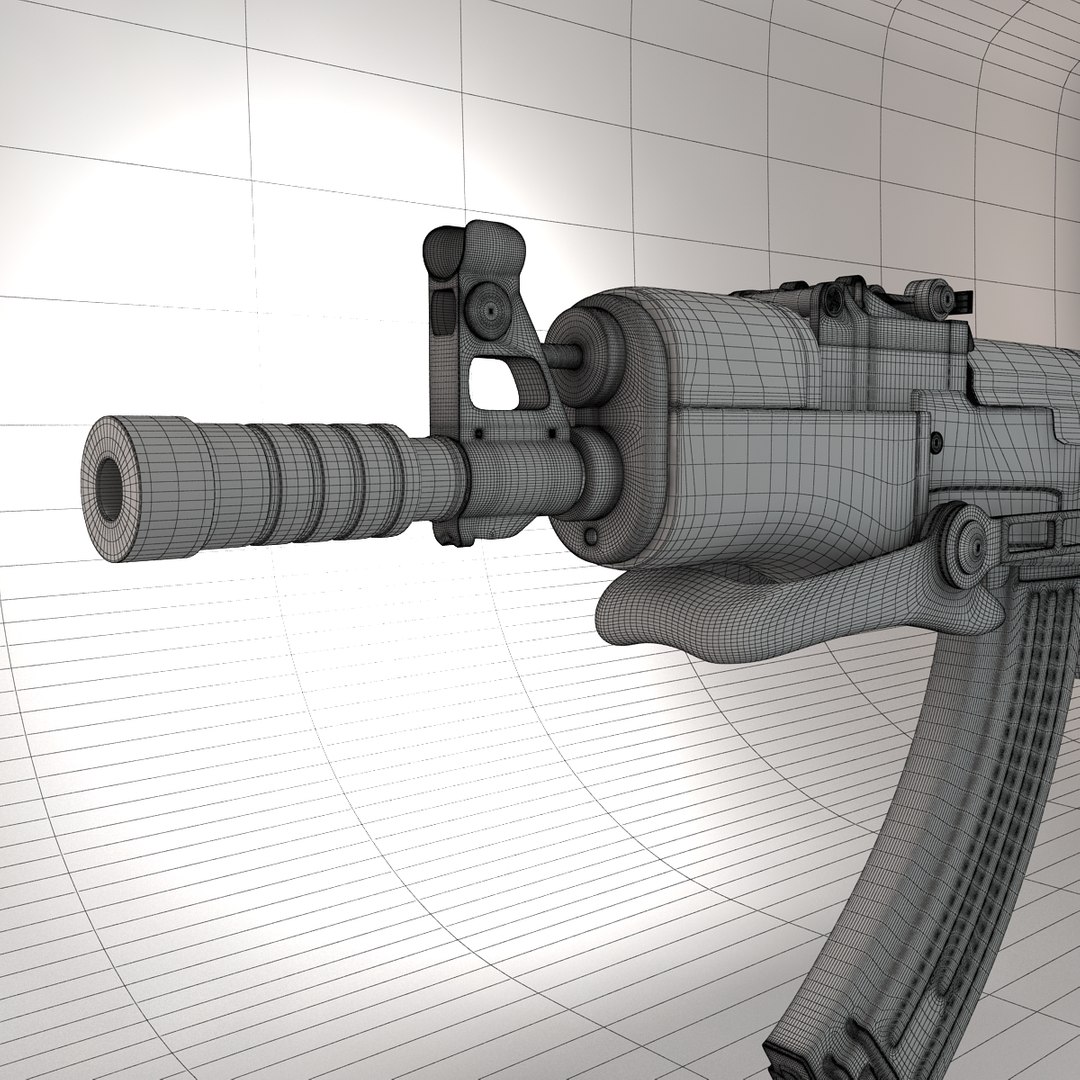 3d Ak-47 Compact Model