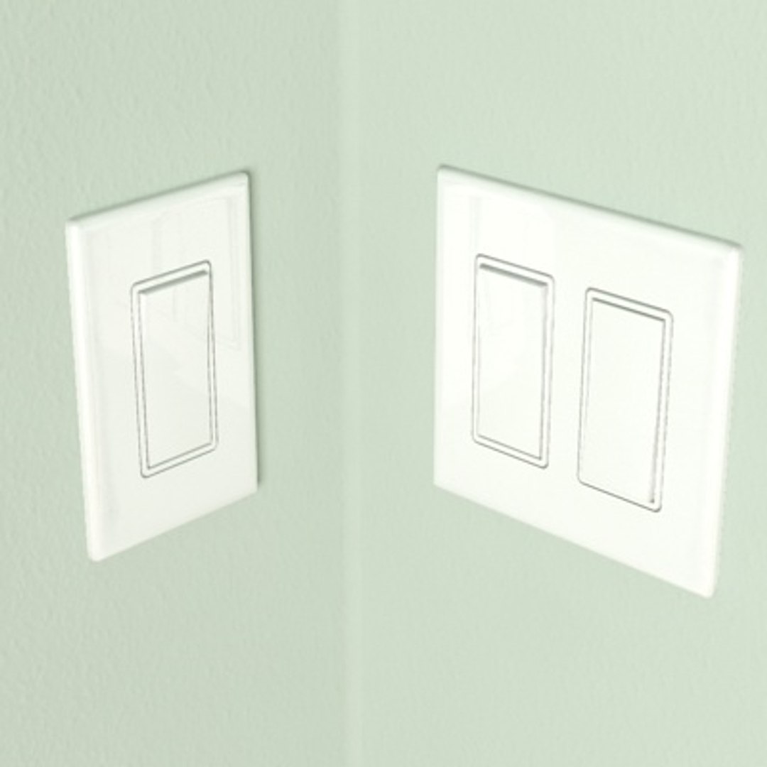 Scale Light Switch Combo 3d Model