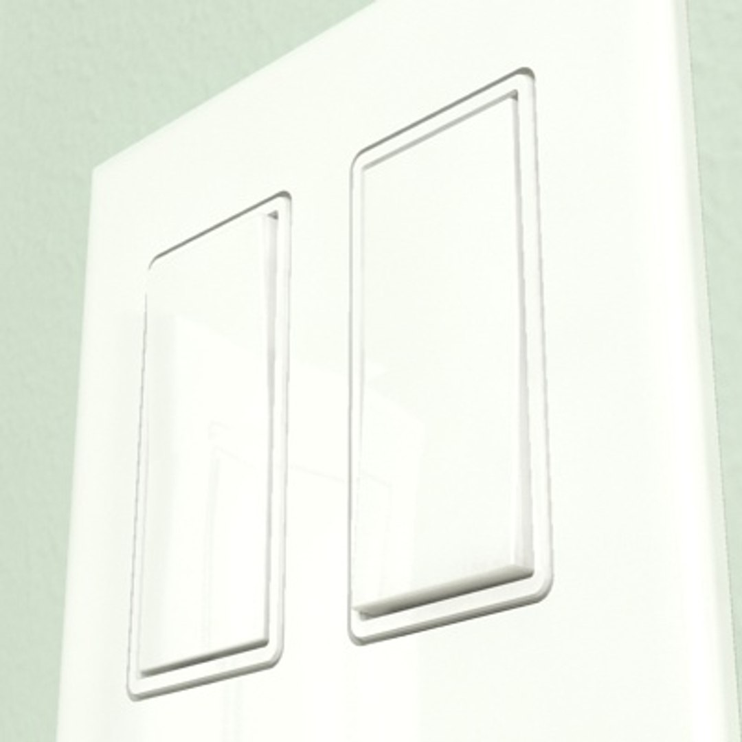 Scale Light Switch Combo 3d Model