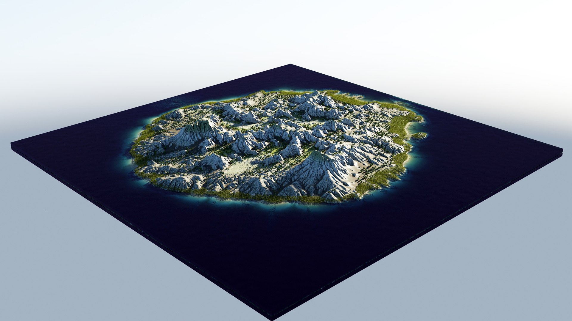 Scene Island 1 3D Model - TurboSquid 1728777