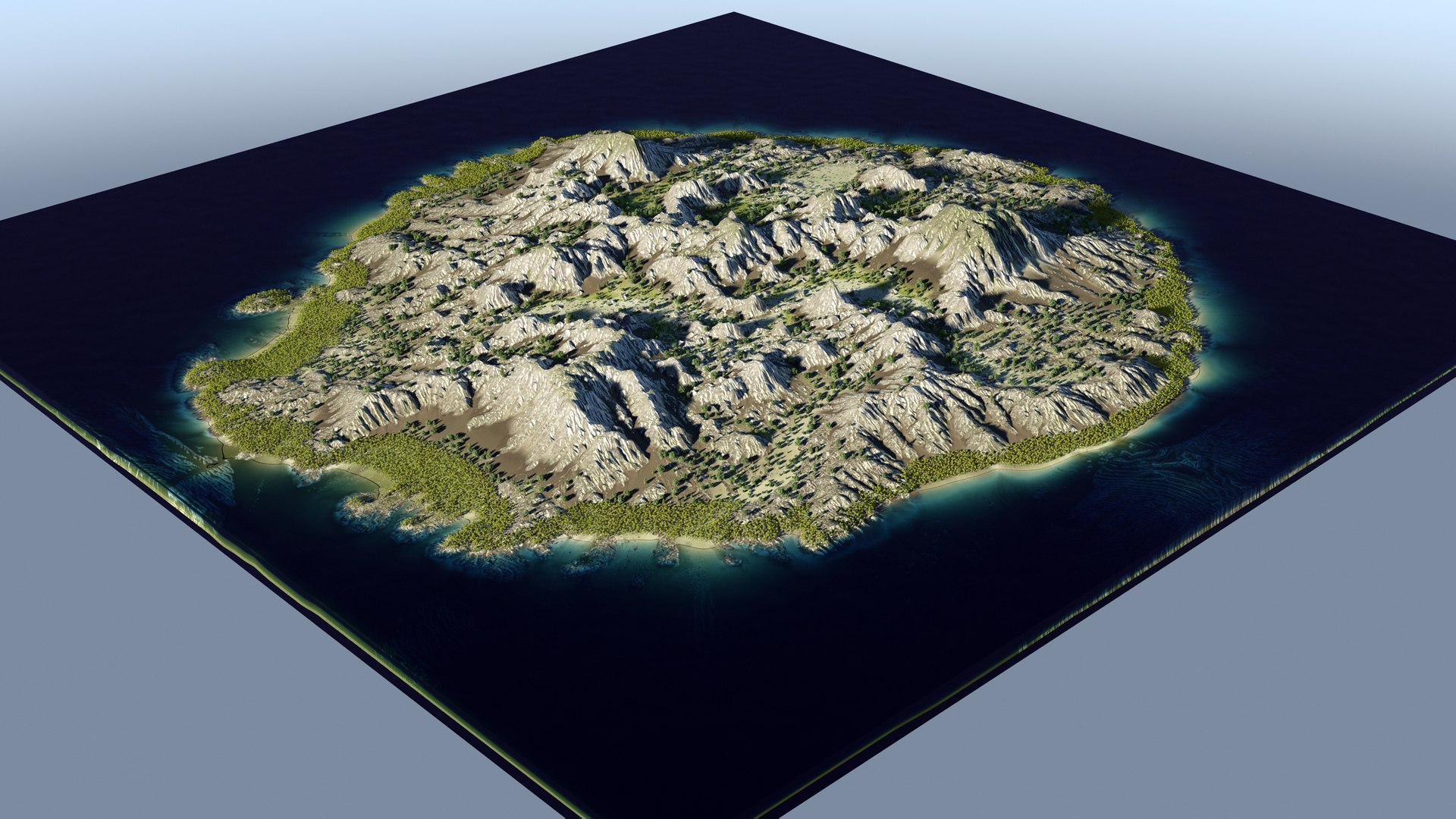 Scene Island 1 3D Model - TurboSquid 1728777