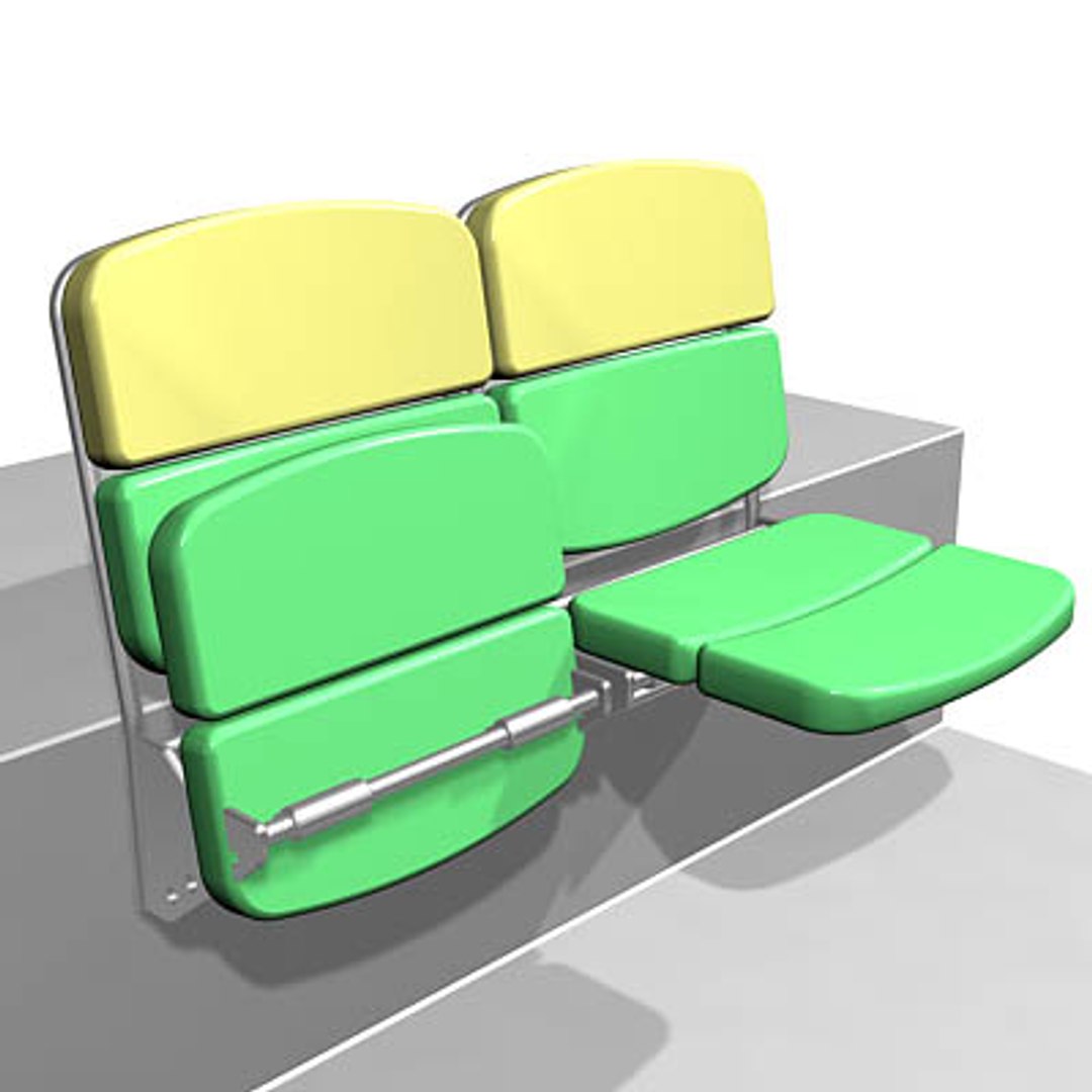 stadium chair 3d model