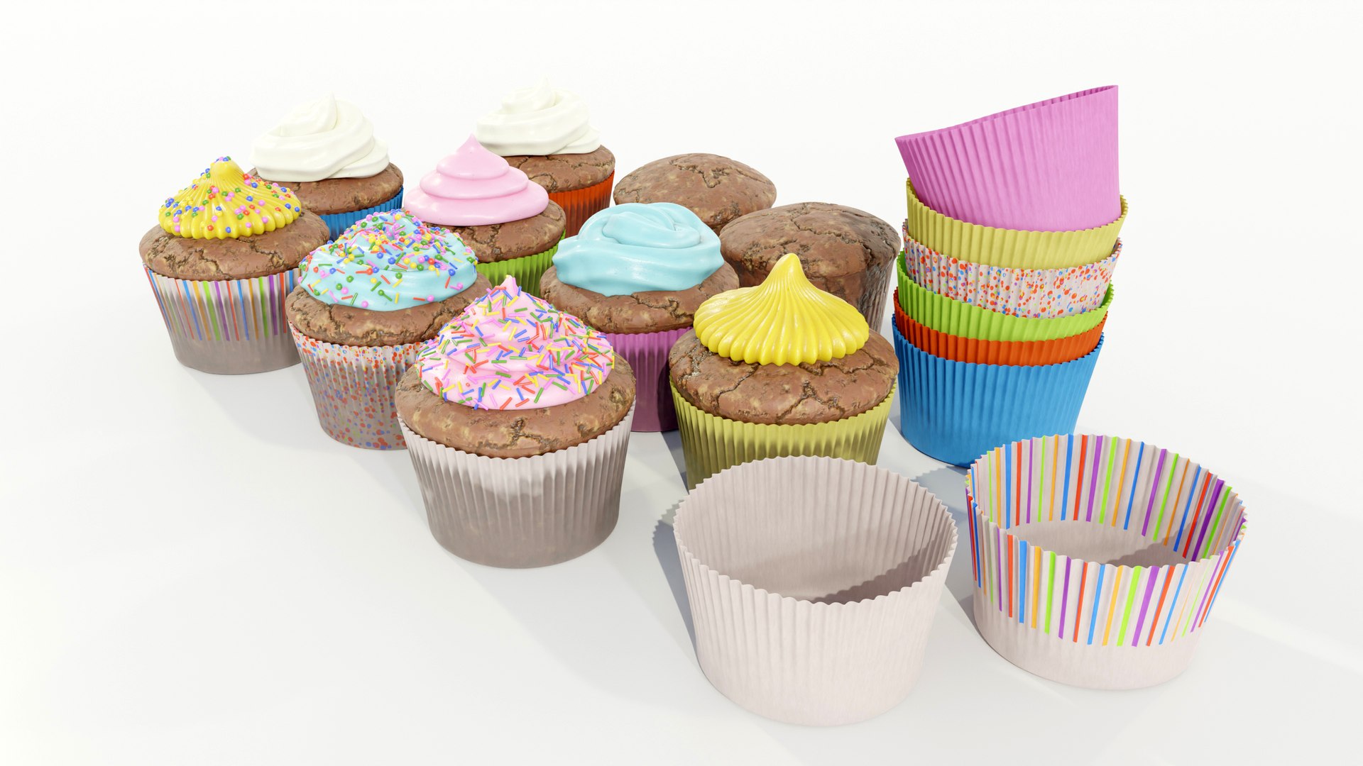 Cupcakes 3D Model - TurboSquid 2172157