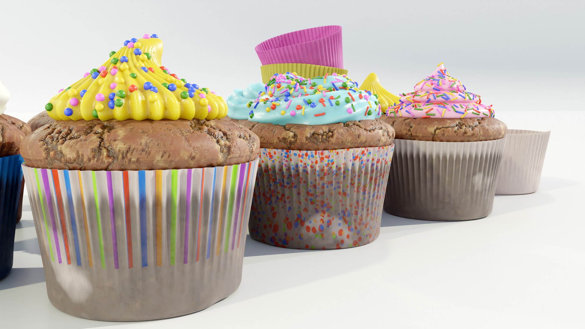 Cupcakes 3D Model - TurboSquid 2172157
