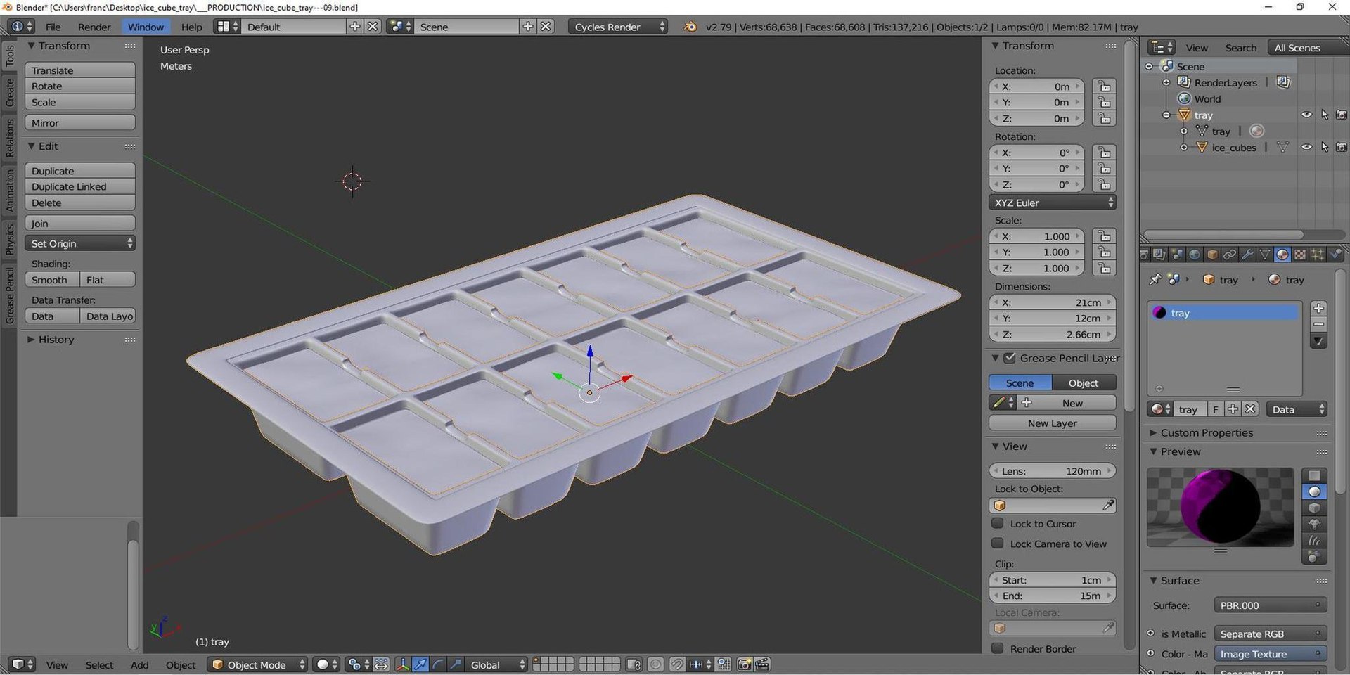 3D Ice Cube Tray - TurboSquid 1524925