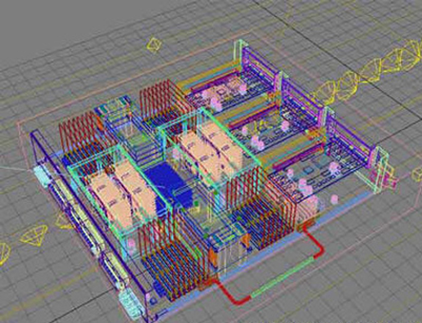 Computers Server 3d Model