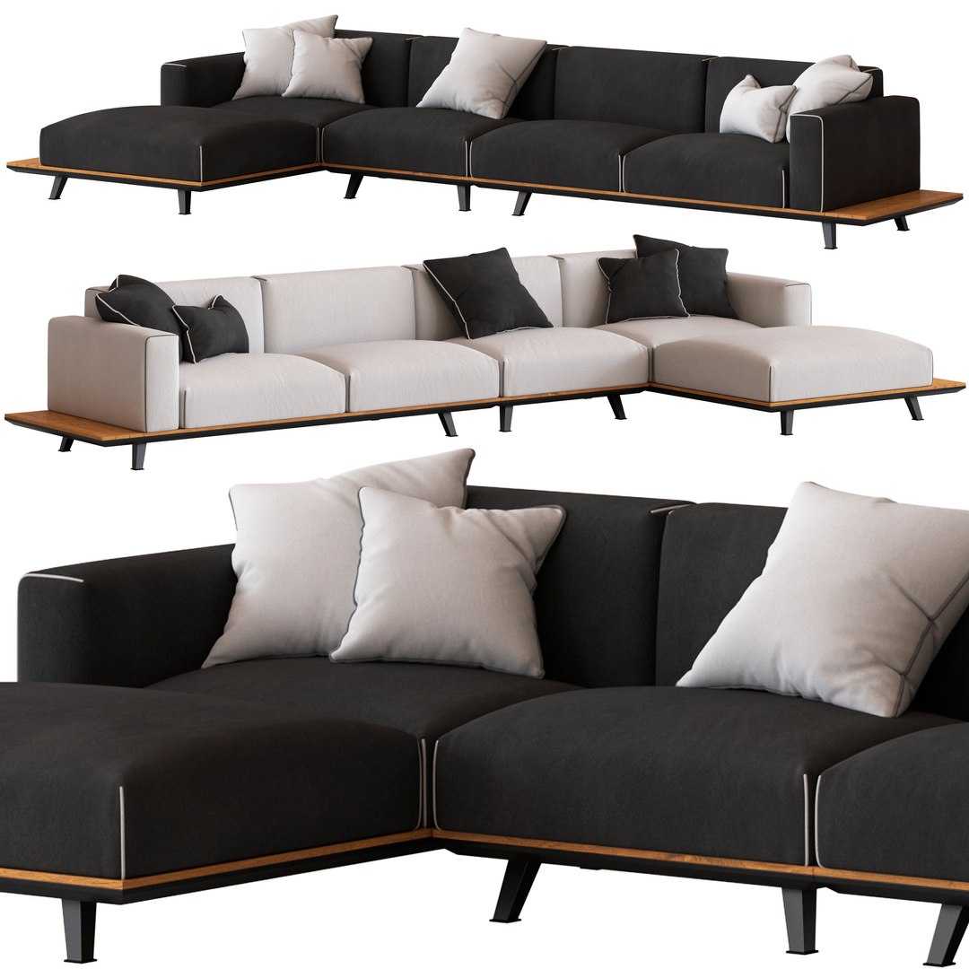 Coco Republic Panama 2 Modular Sofa 3D model - TurboSquid 2165997