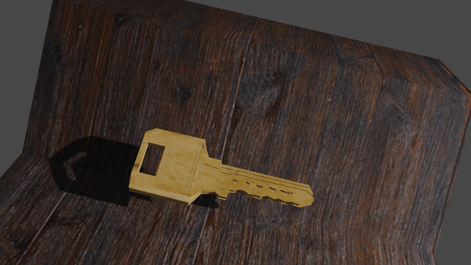 3D Gold Key - TurboSquid 1930804