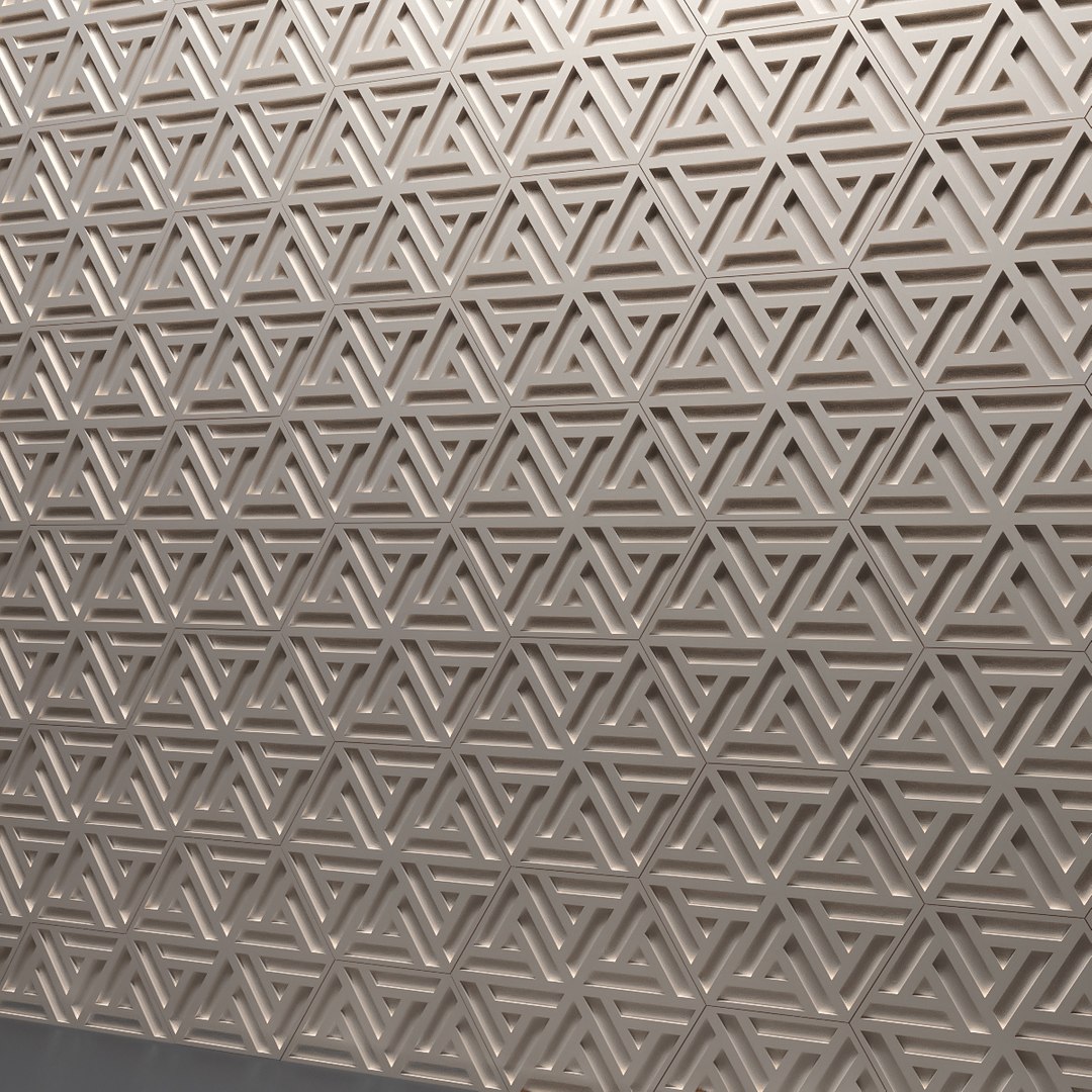 3D Decorative Gypsum Panel - TurboSquid 1533686