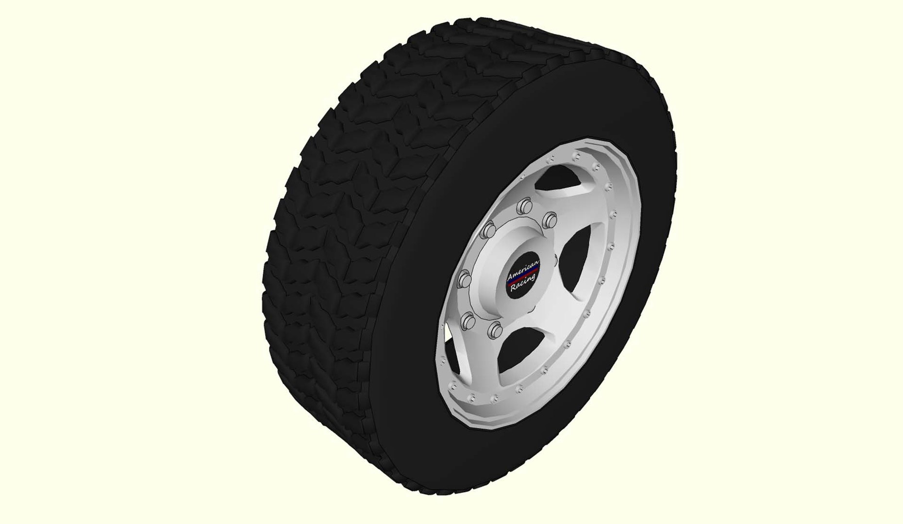 3D American Racing Rim - TurboSquid 2238744