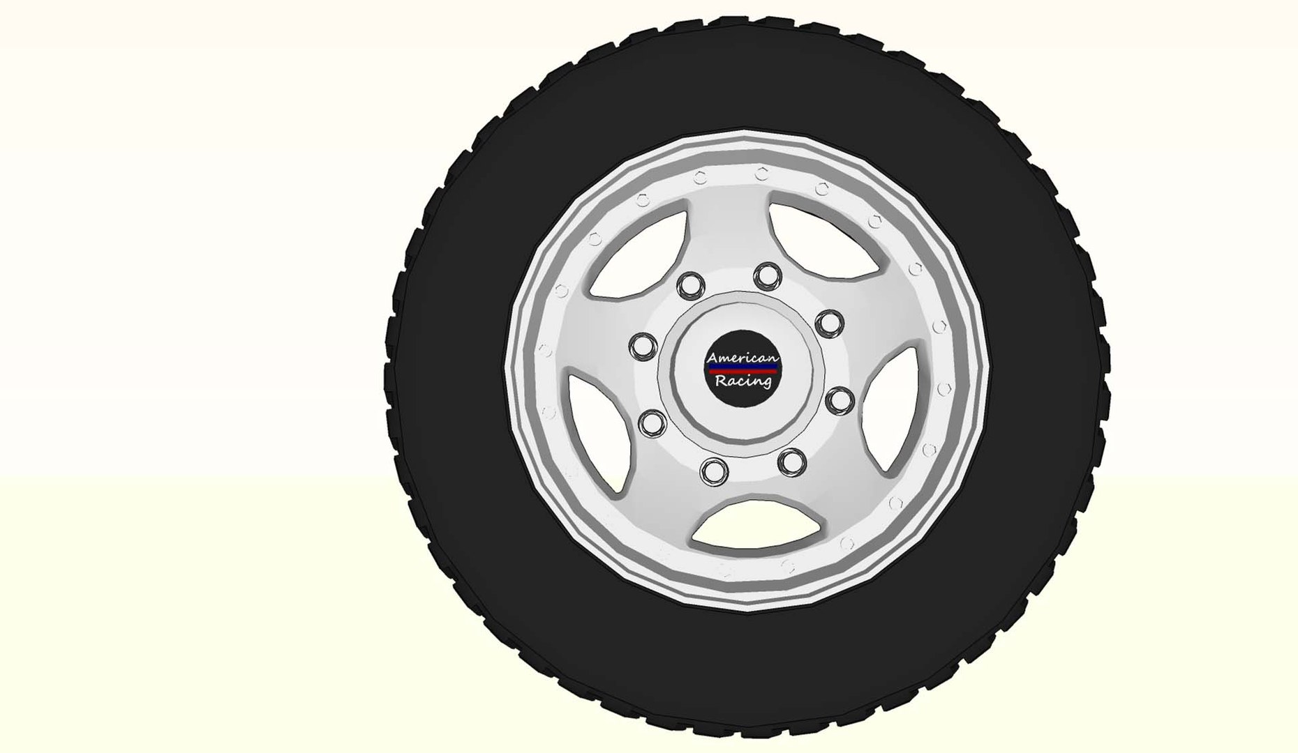 3D American Racing Rim - TurboSquid 2238744