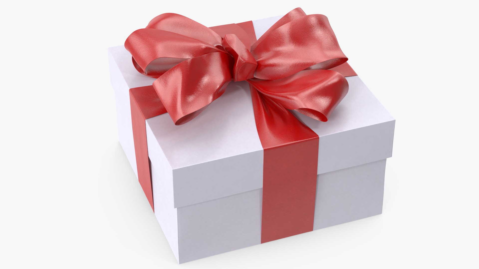 Gift Box 2 White Model - TurboSquid 2196378