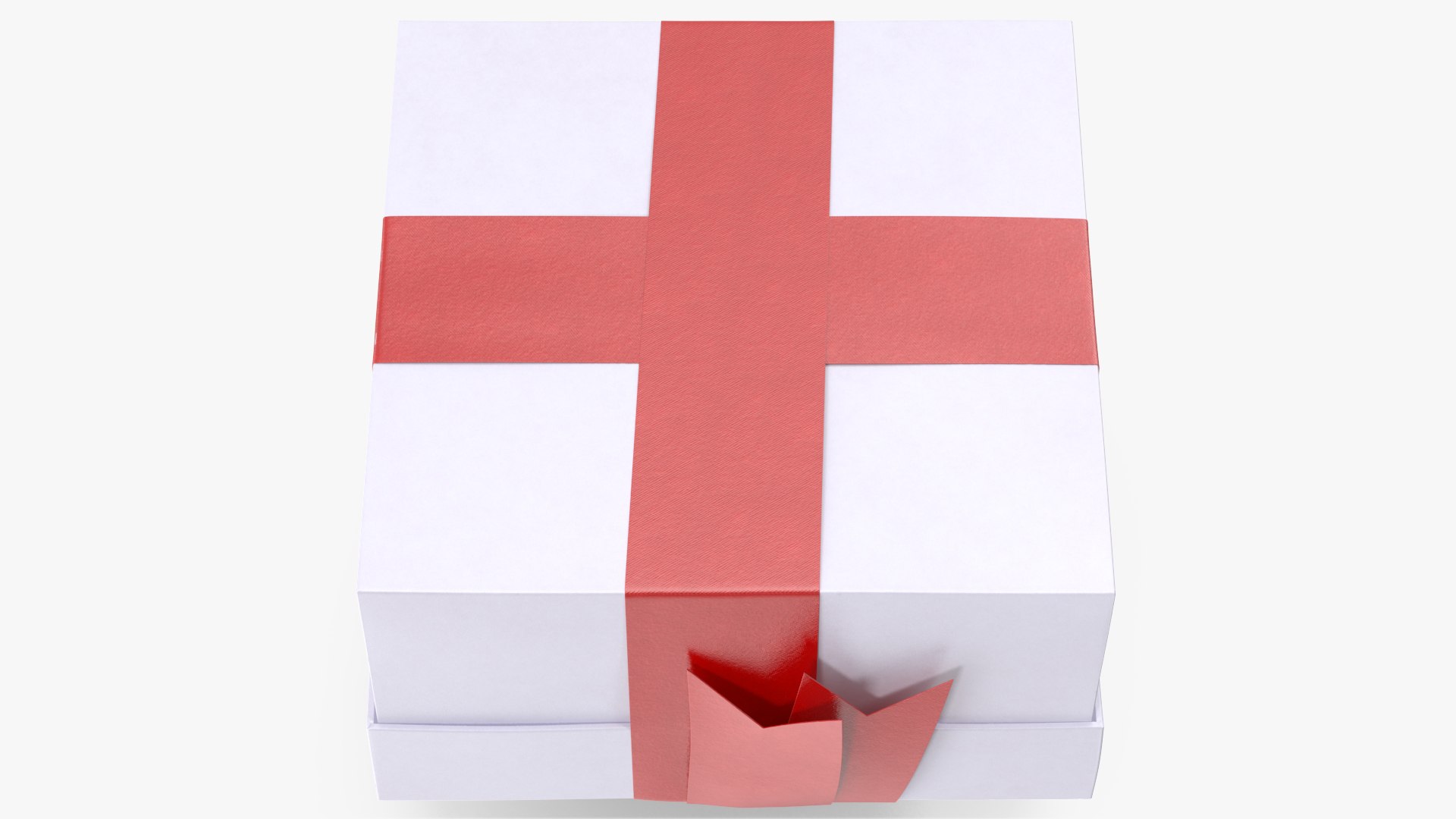 Gift Box 2 White Model - TurboSquid 2196378