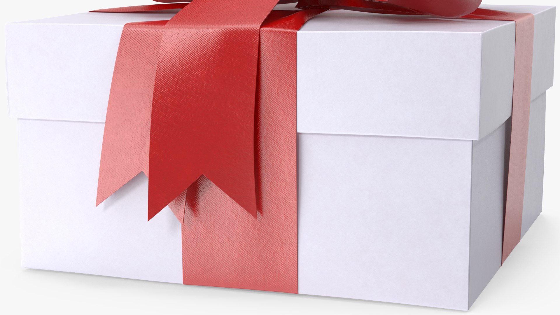 Gift Box 2 White Model - TurboSquid 2196378