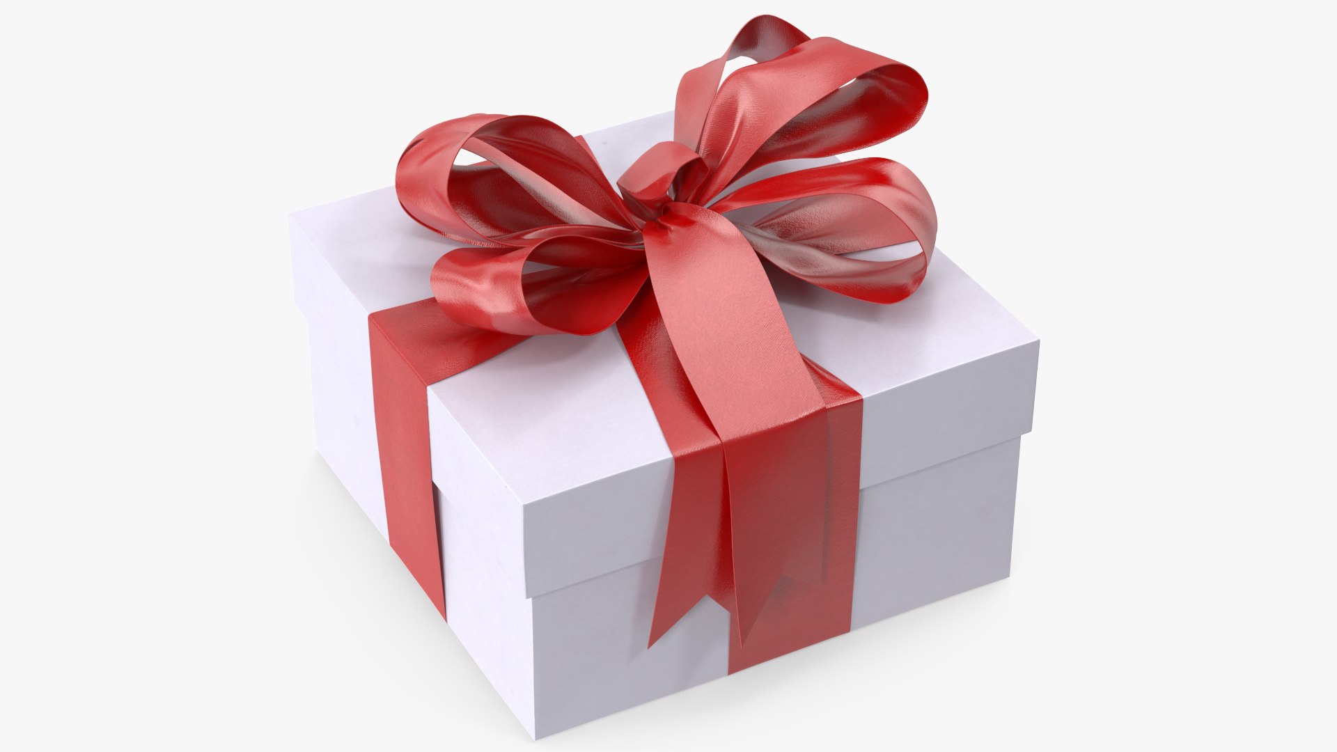 Gift Box 2 White Model - TurboSquid 2196378