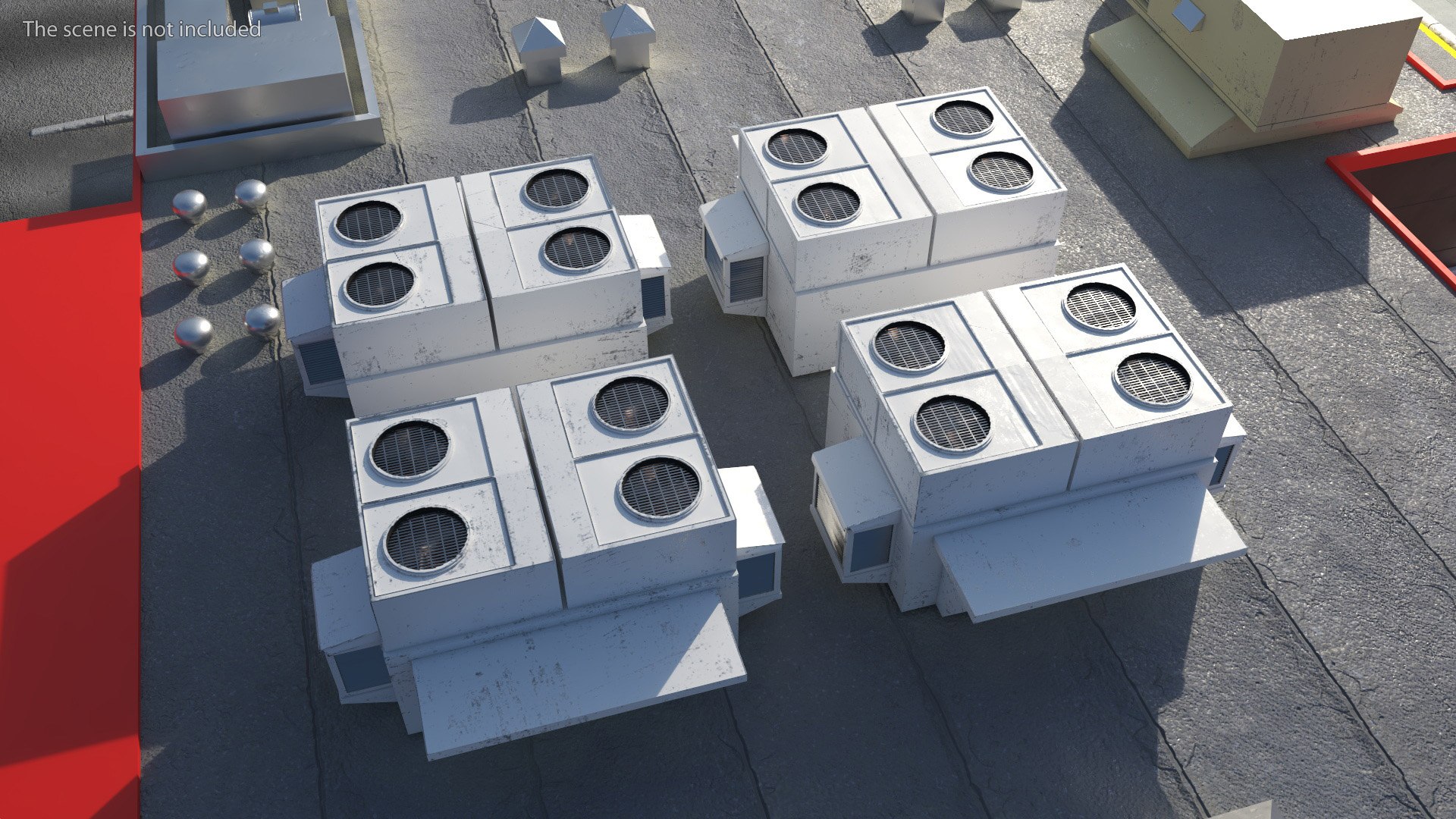 3D Commercial Rooftop HVAC Units - TurboSquid 2315104