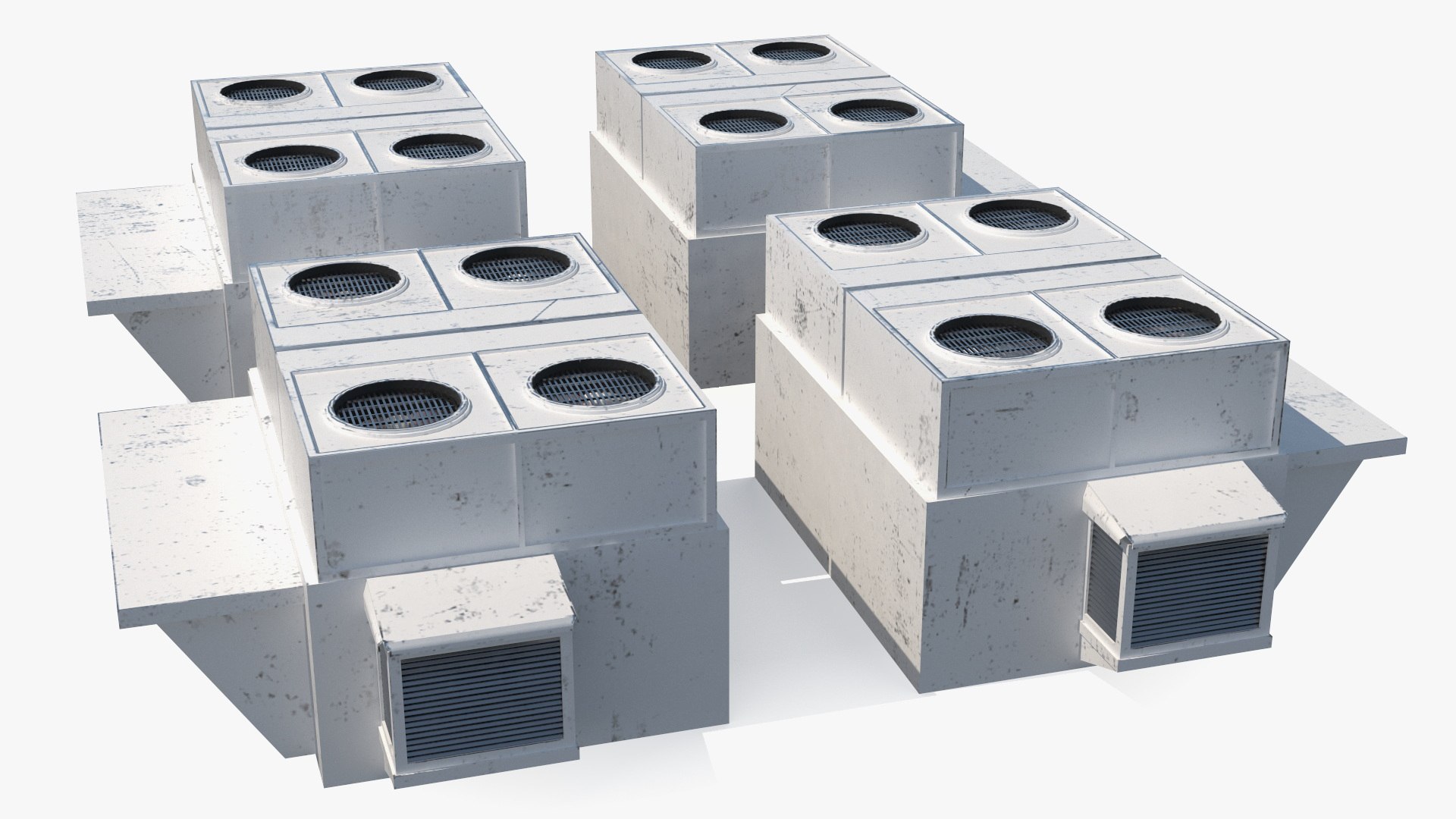 3D Commercial Rooftop HVAC Units - TurboSquid 2315104