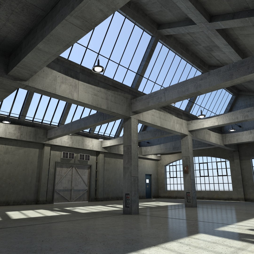 Warehouse - Hall 3d Max
