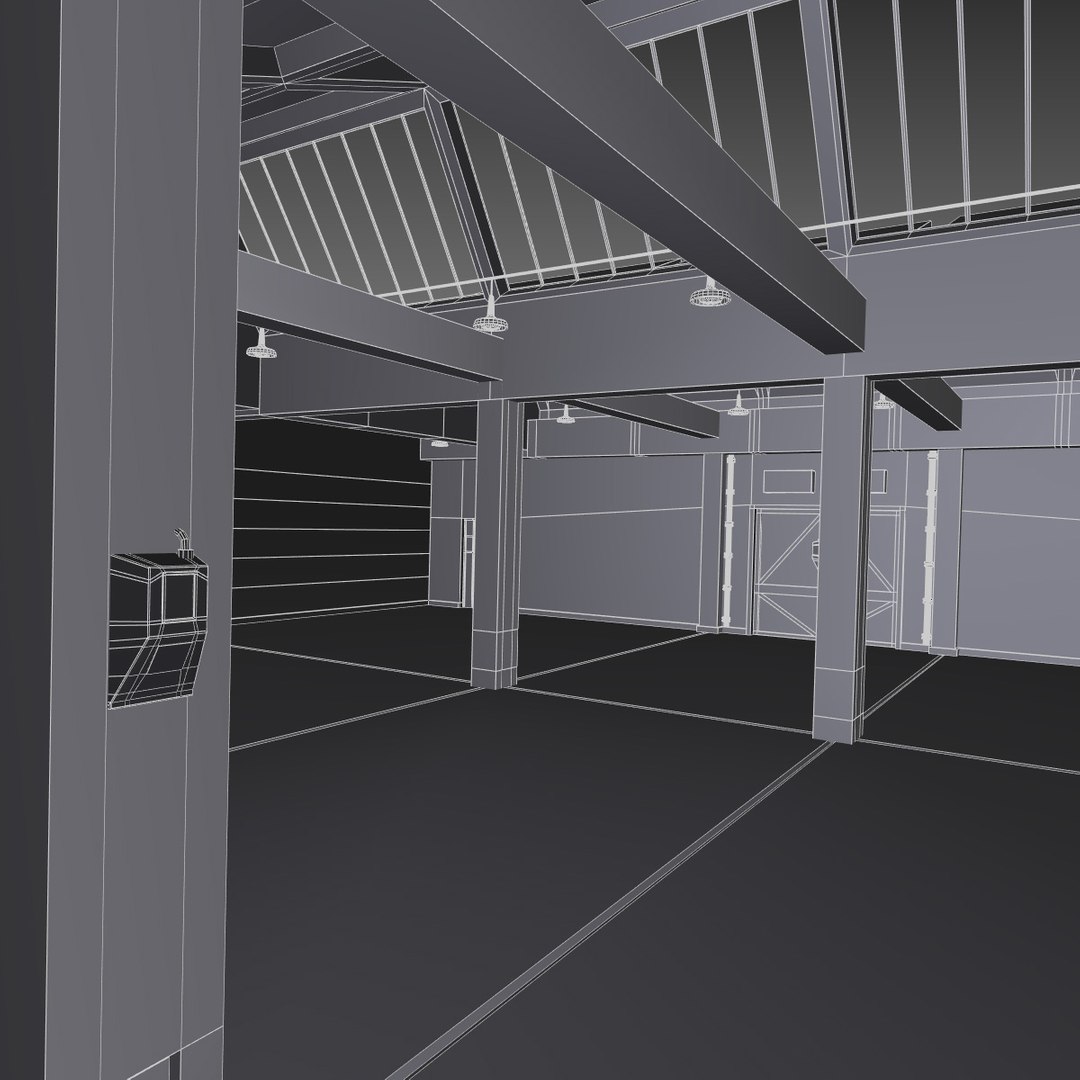 Warehouse - Hall 3d Max