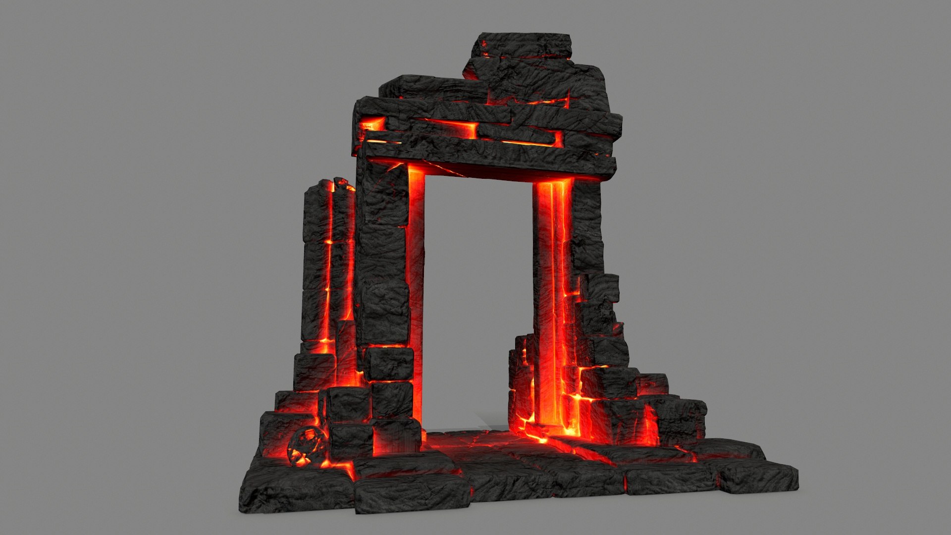 Lava gate 3D - TurboSquid 2144318