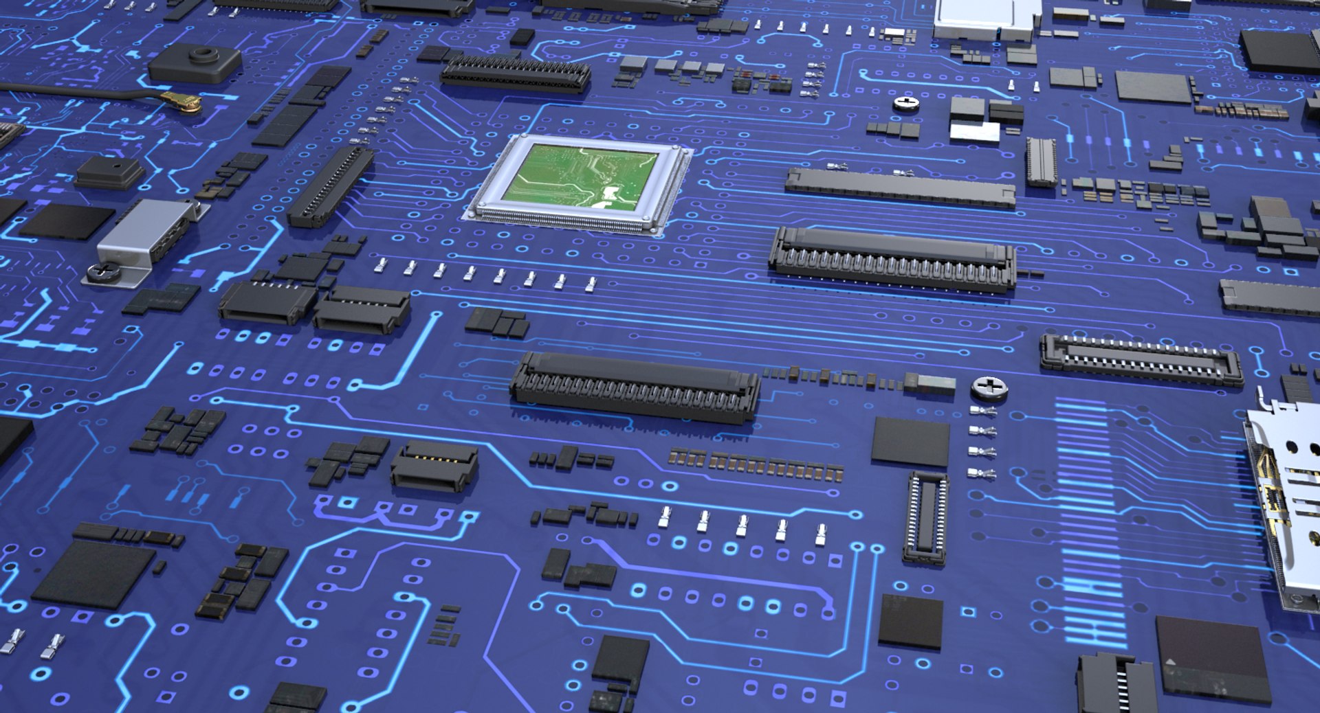 3D Circuit Board Model - TurboSquid 1152454