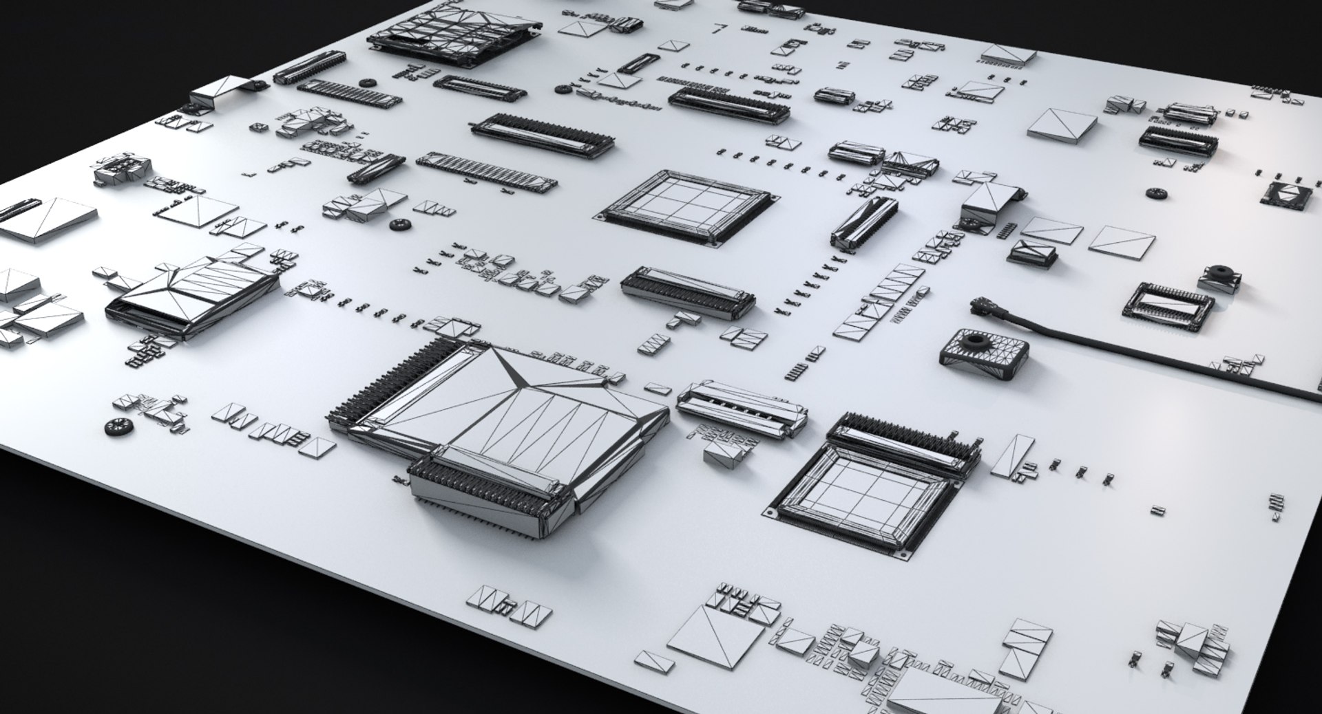 3D Circuit Board Model - TurboSquid 1152454