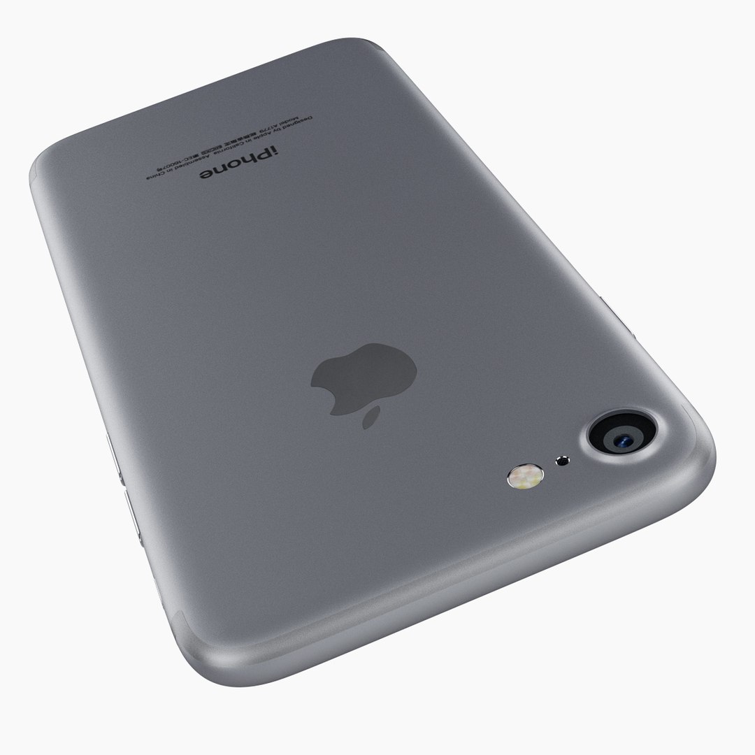 apple iphone 7 silver 3d max