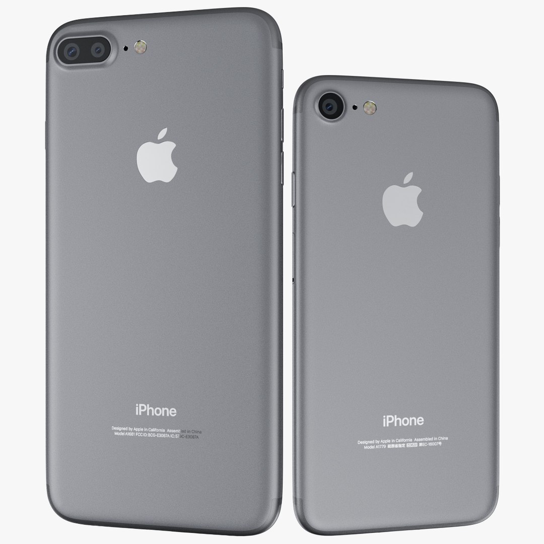 apple iphone 7 silver 3d max