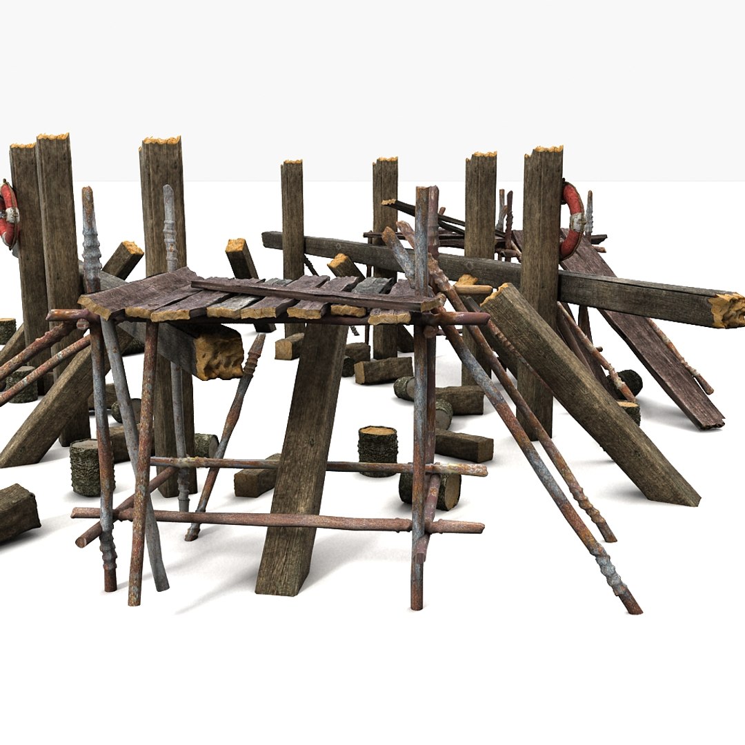 3d Model Wooden Wood Support