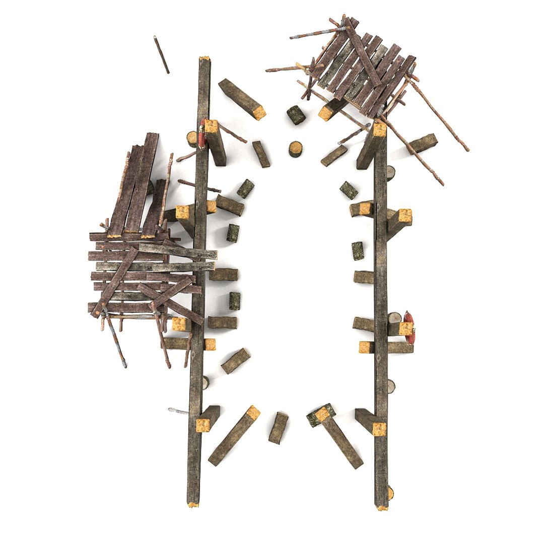 3d Model Wooden Wood Support