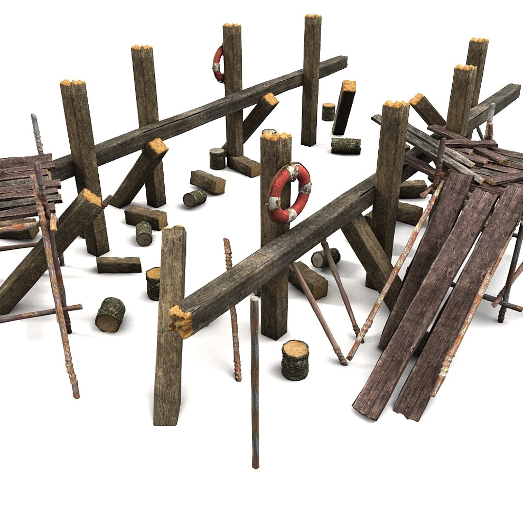 3d Model Wooden Wood Support