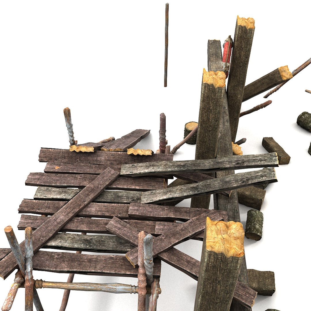 3d Model Wooden Wood Support