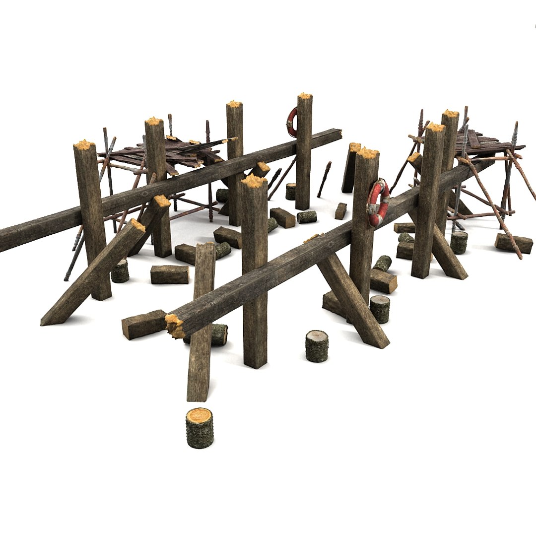 3d Model Wooden Wood Support
