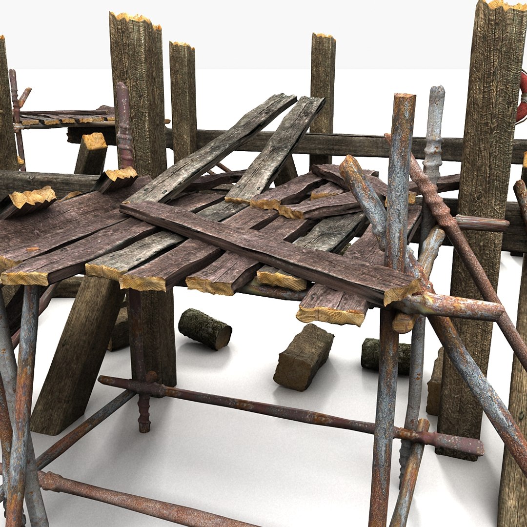 3d Model Wooden Wood Support