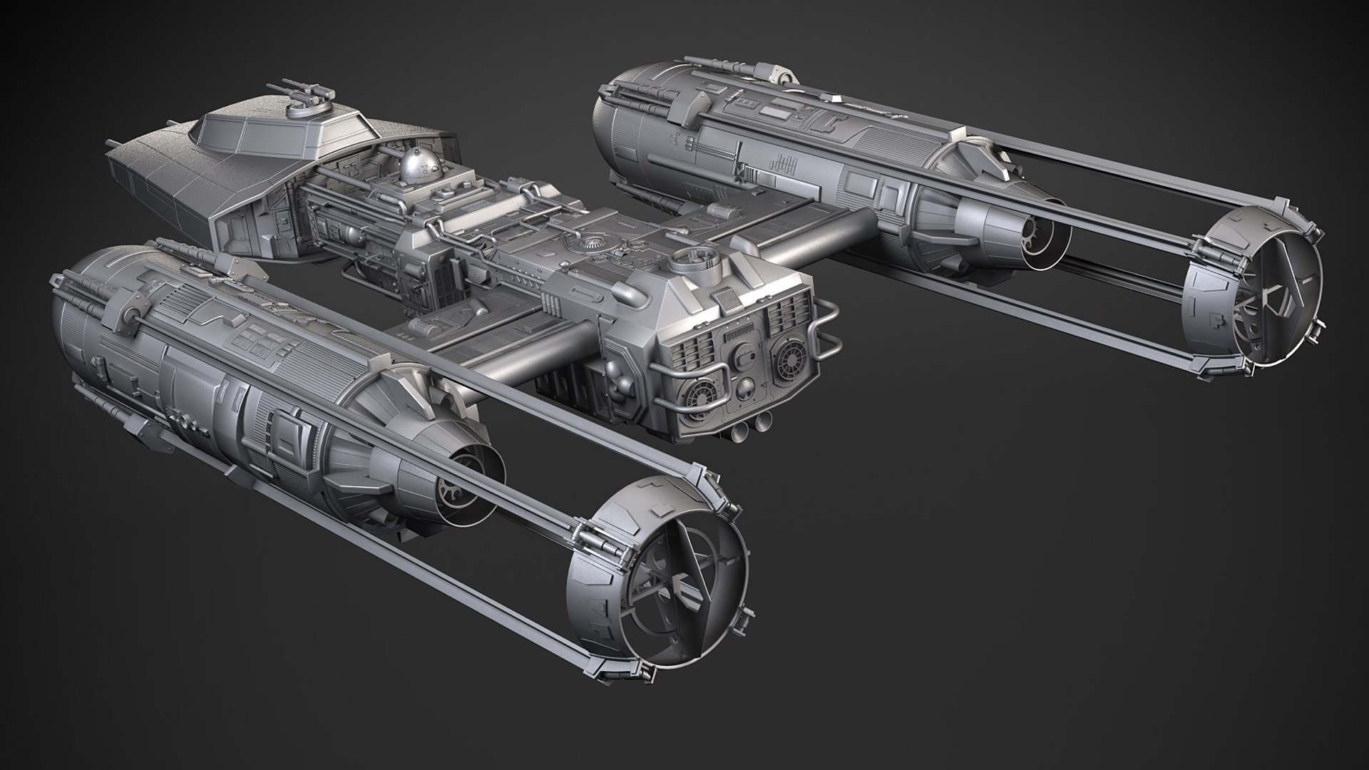 3D Star Wars Y-wing - TurboSquid 1151266