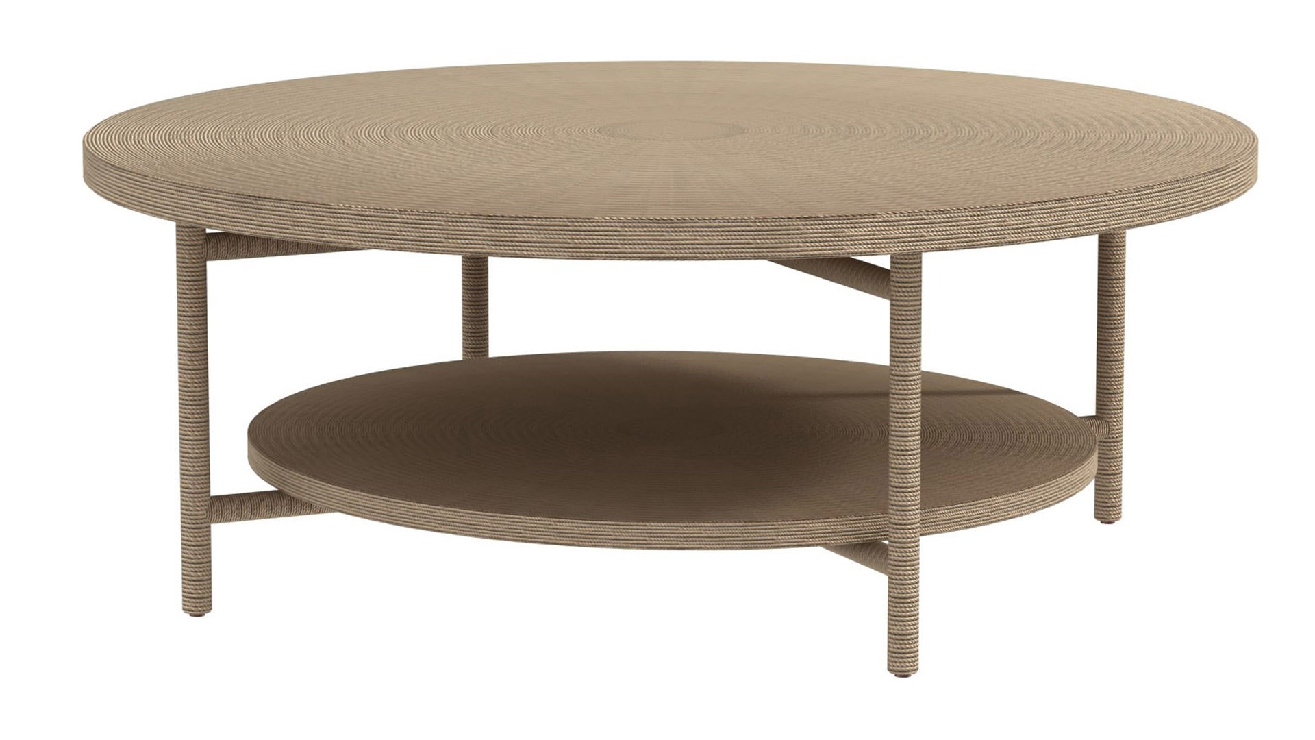 Palecek Monarch Coffee Table Natural Round Model - TurboSquid 1832071