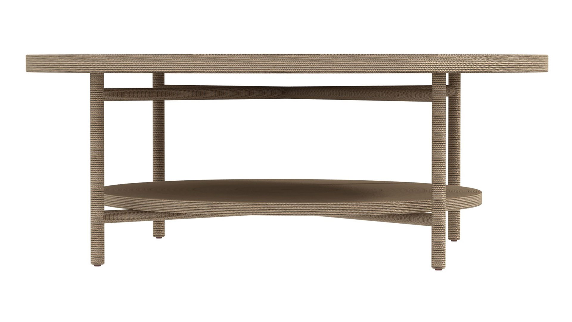 Palecek Monarch Coffee Table Natural Round Model - TurboSquid 1832071