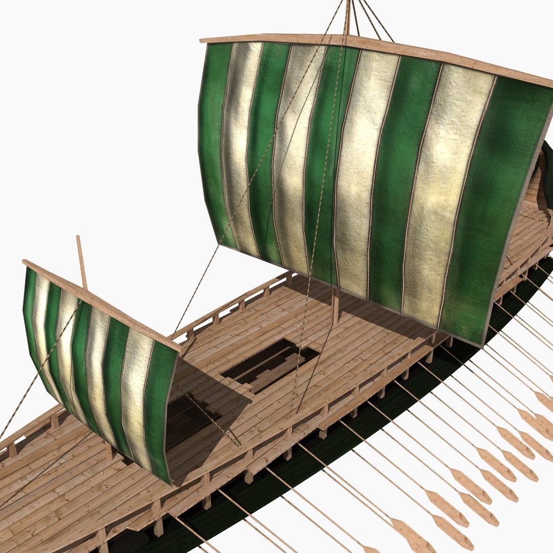3d Model Historical Greek Heptere