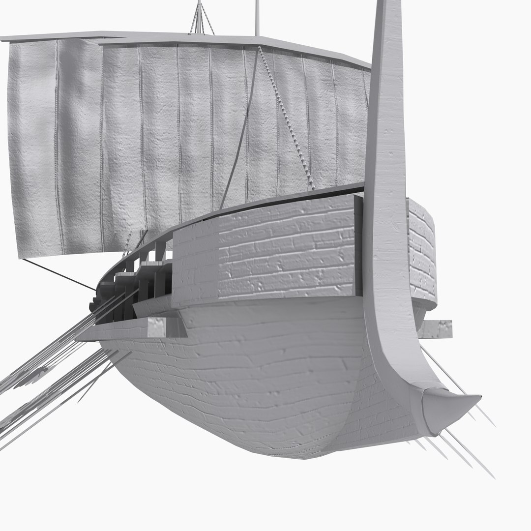 3d Model Historical Greek Heptere