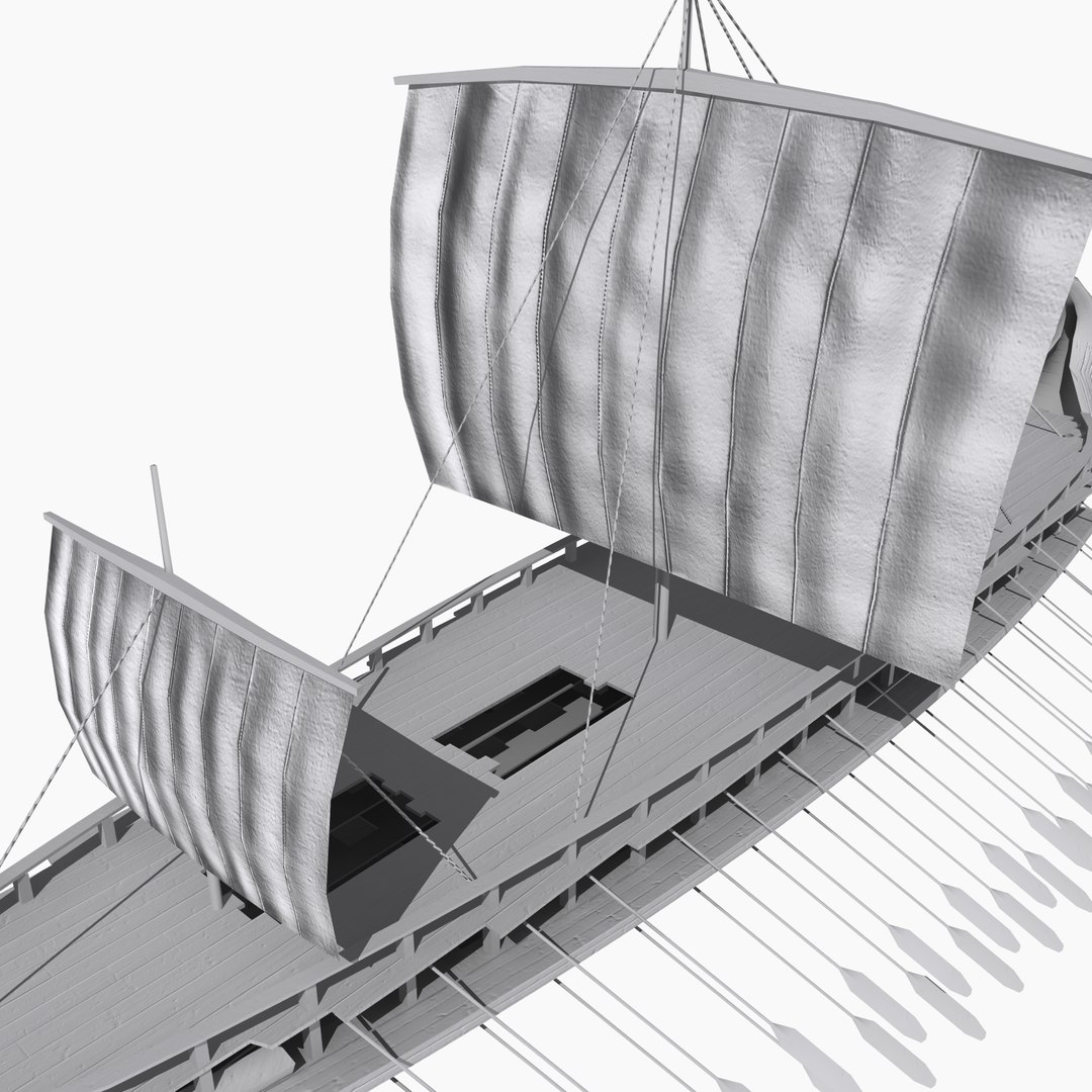 3d Model Historical Greek Heptere