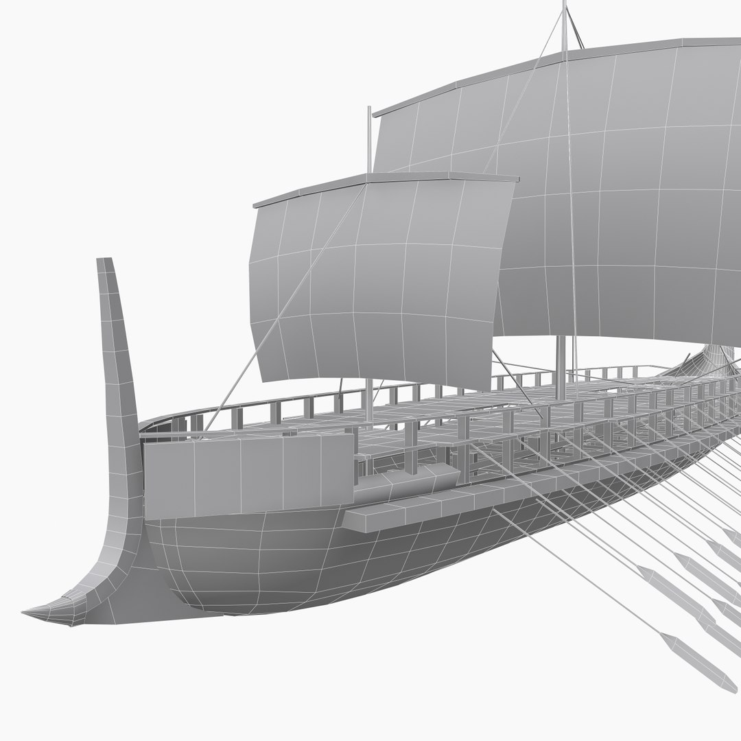 3d Model Historical Greek Heptere