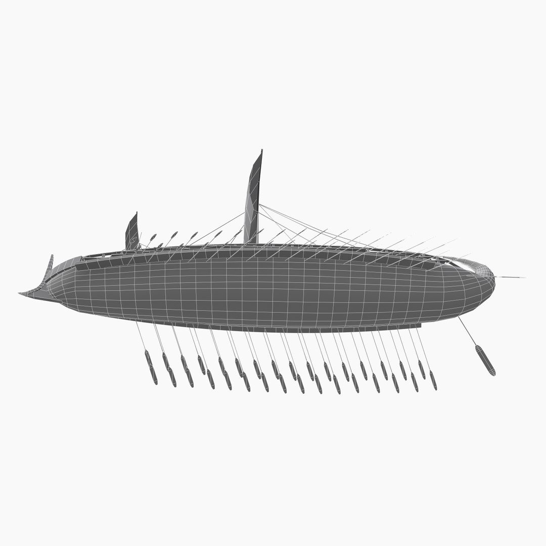 3d Model Historical Greek Heptere