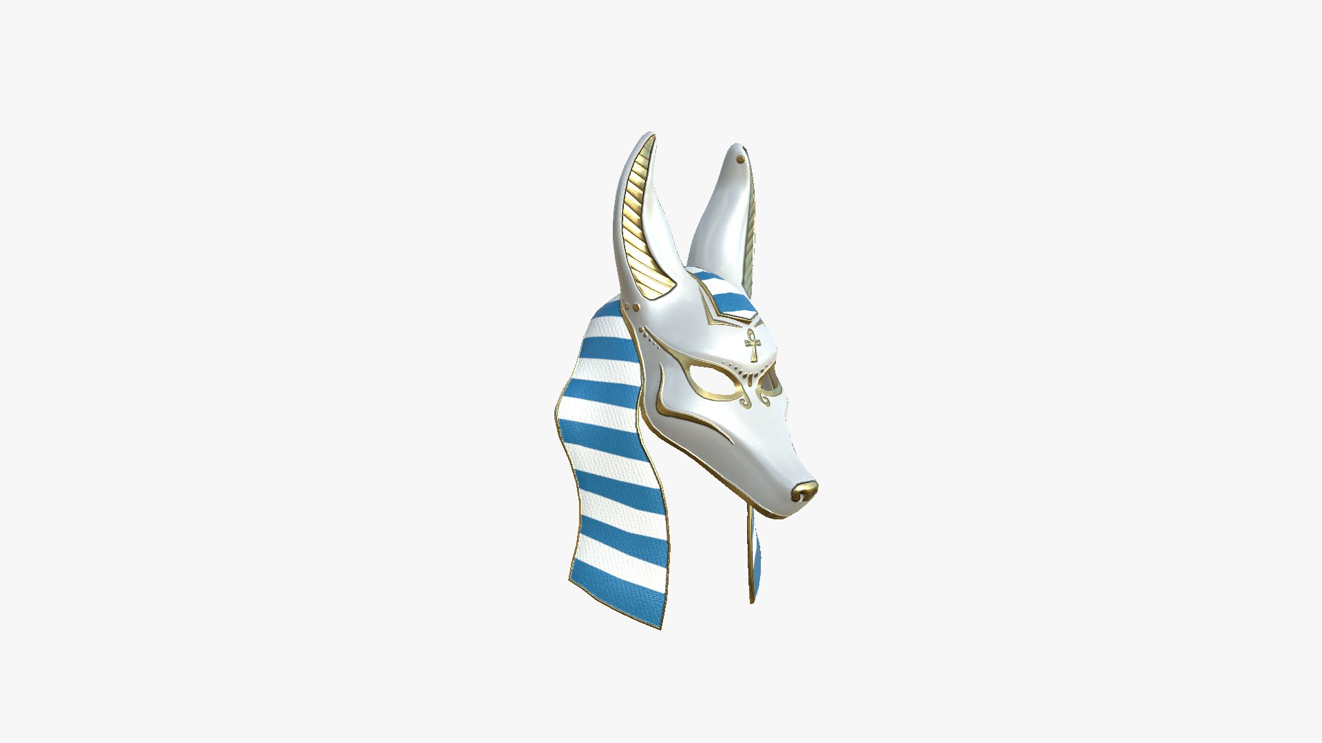 3D Anubis Mask A08 - Egyptian Gods Character Clothing Model ...